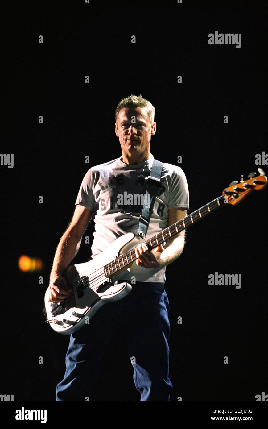 Bryan Adams in concert at Wembley Arena in London, UK. 10th March 2002 ...