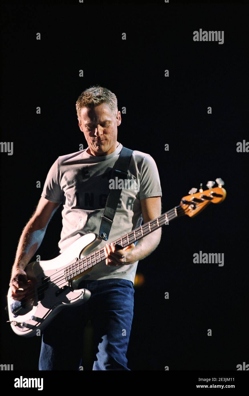 Bryan Adams in concert at Wembley Arena in London, UK. 10th March 2002 ...
