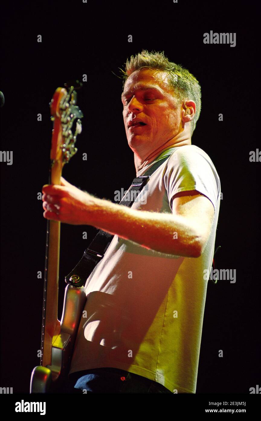 Bryan Adams in concert at Wembley Arena in London, UK. 10th March 2002 ...