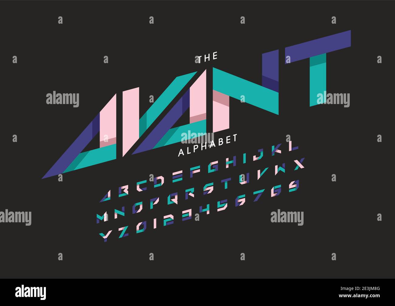 Vector of stylized alphabet and font Stock Vector Image & Art - Alamy