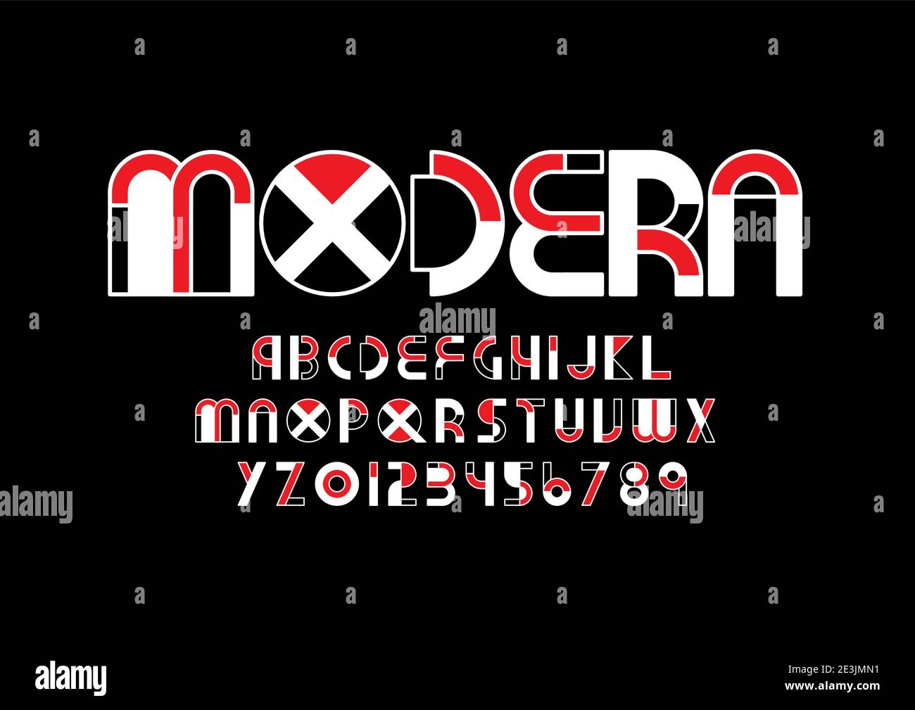 Vector of stylized alphabet and font Stock Vector Image & Art - Alamy