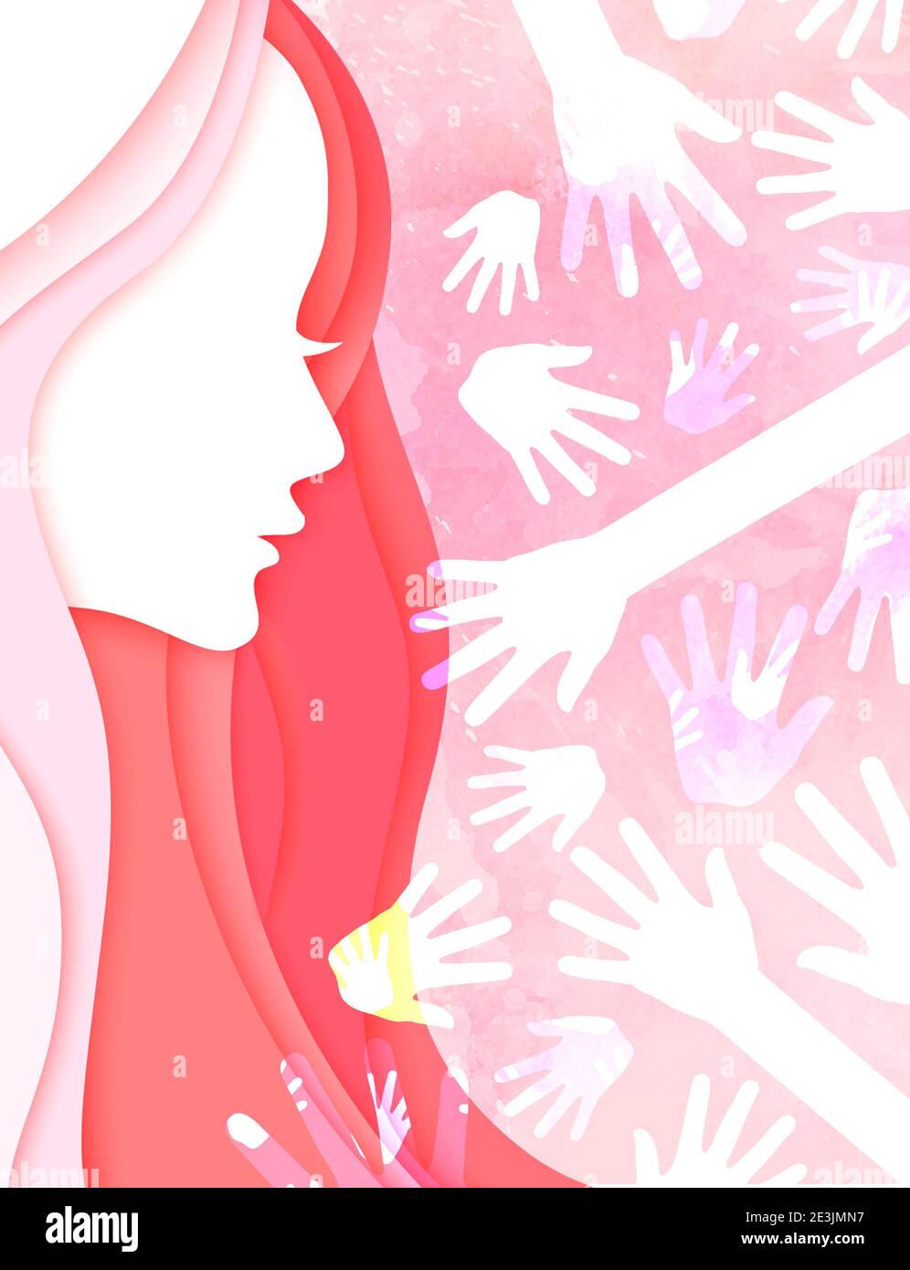 Support a woman Stock Photo - Alamy