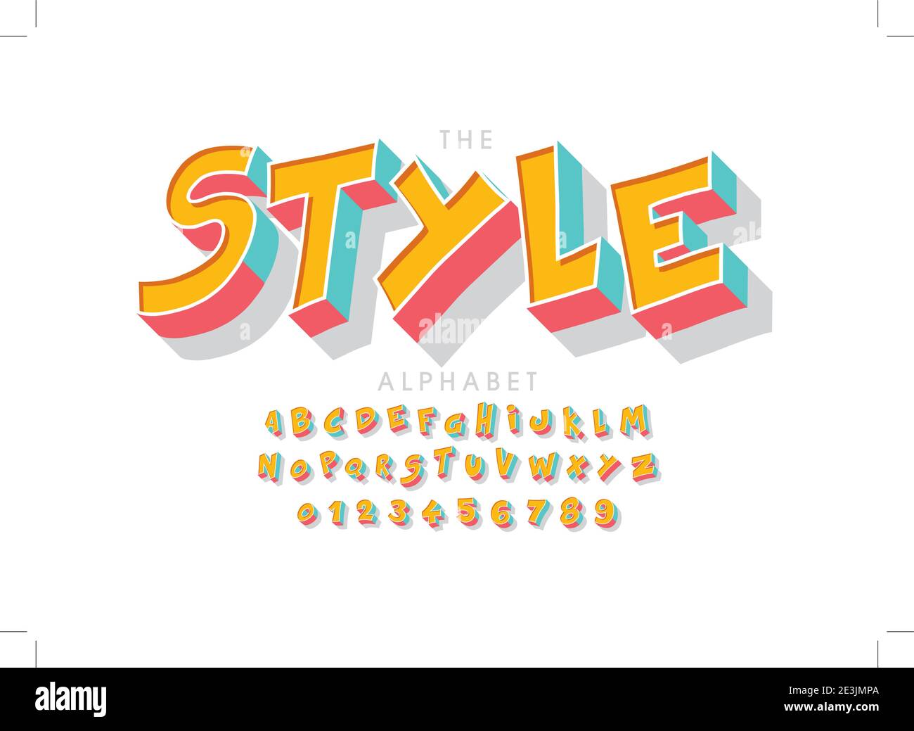 Vector of stylized alphabet and font Stock Vector Image & Art - Alamy