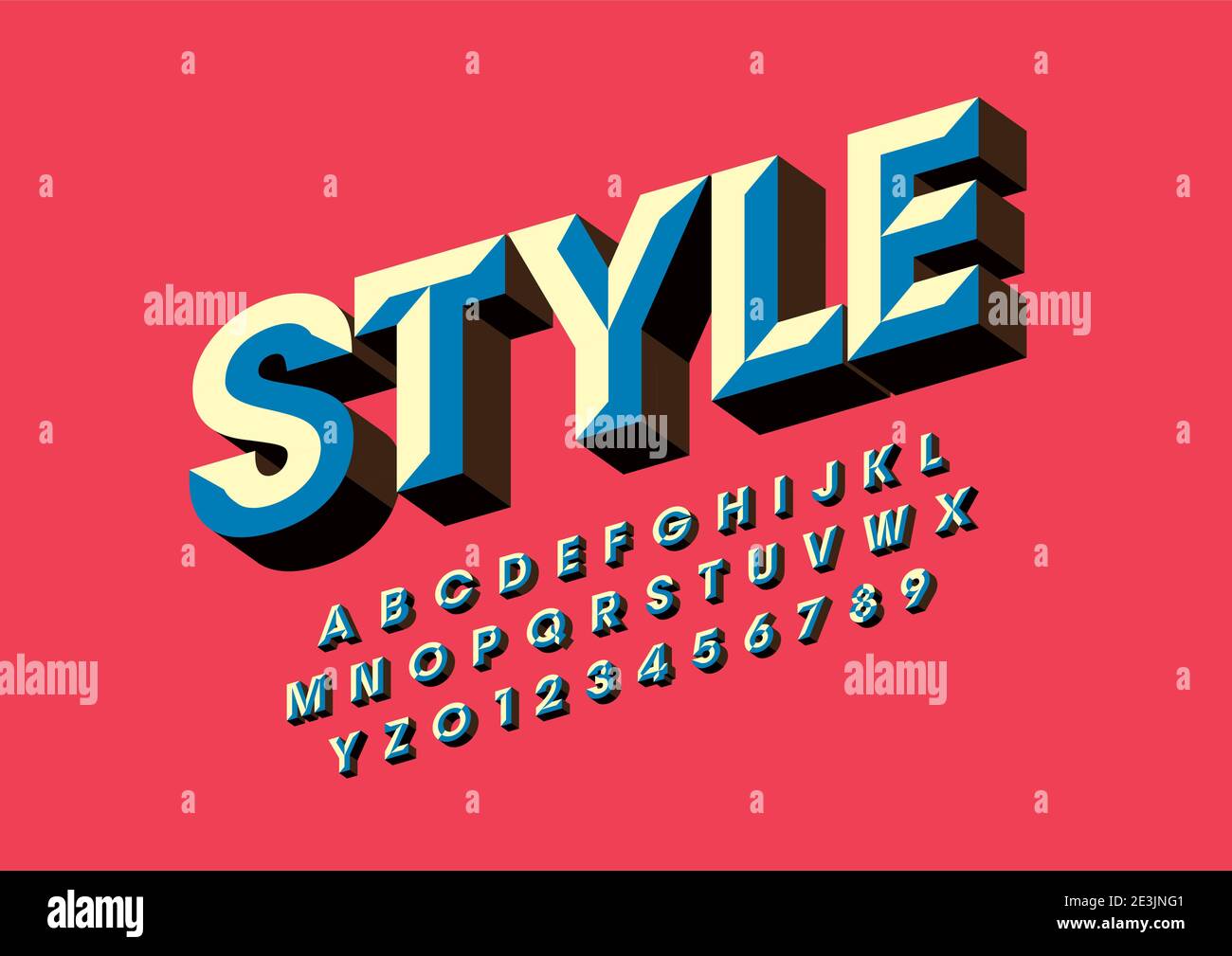 Vector of stylized alphabet and font Stock Vector Image & Art - Alamy