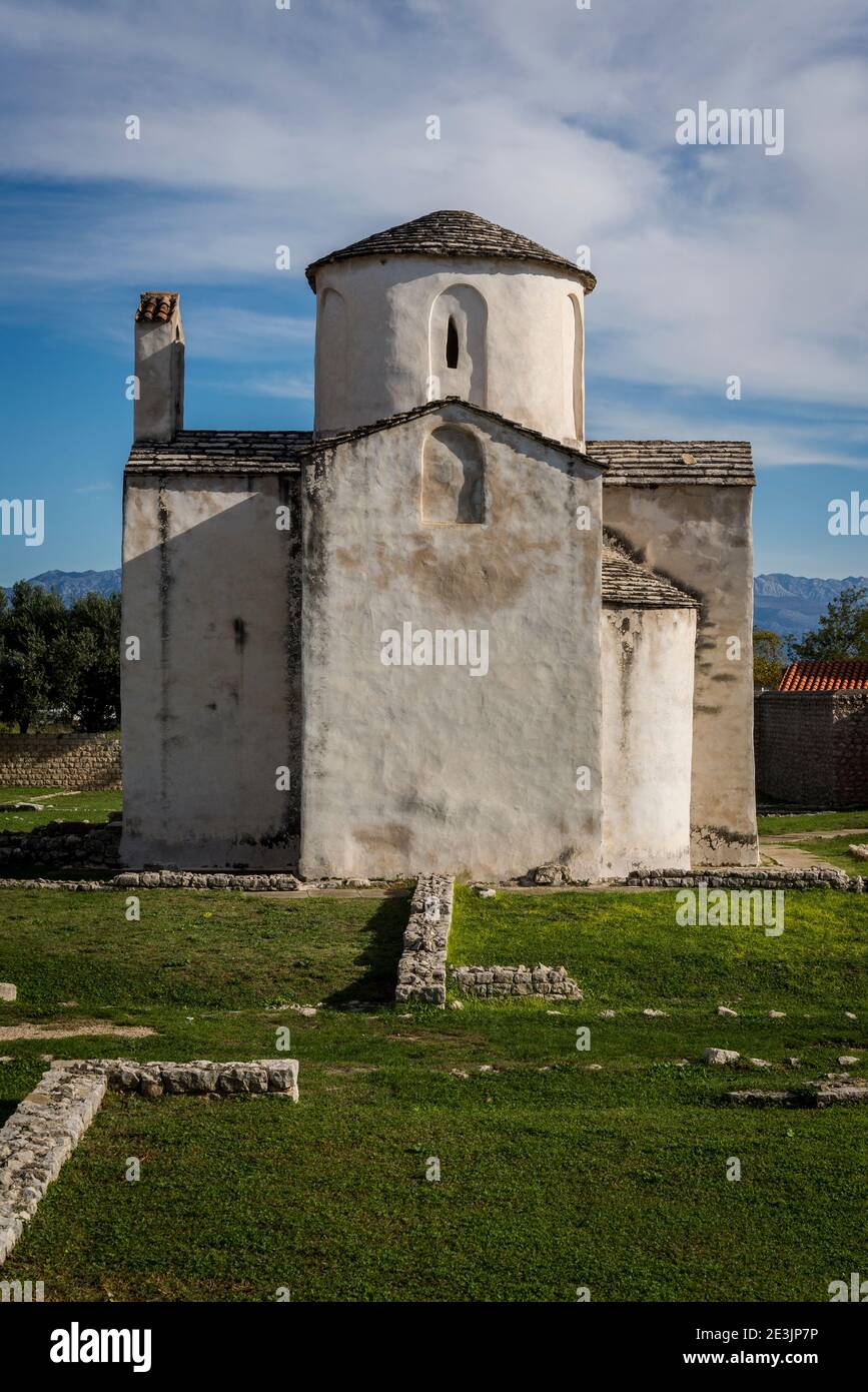 The 9th century Church of Holy Cross, pre-Romanesque architecture, Nin ...