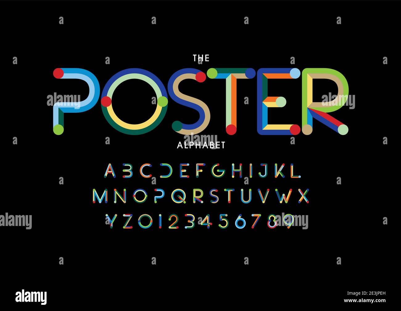 Vector of stylized alphabet and font Stock Vector Image & Art - Alamy