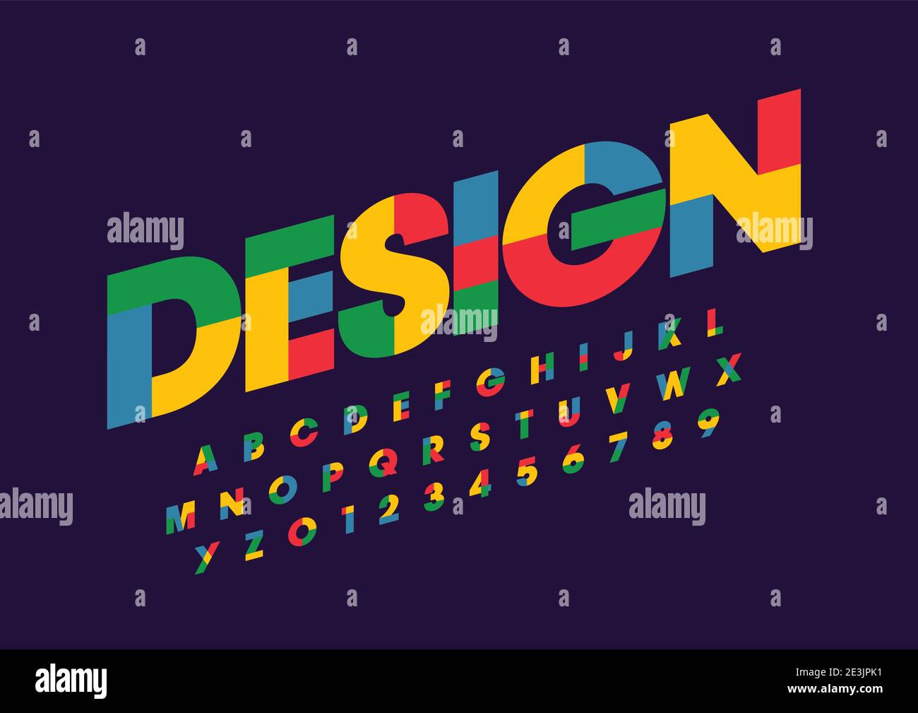 Vector of stylized alphabet and font Stock Vector Image & Art - Alamy