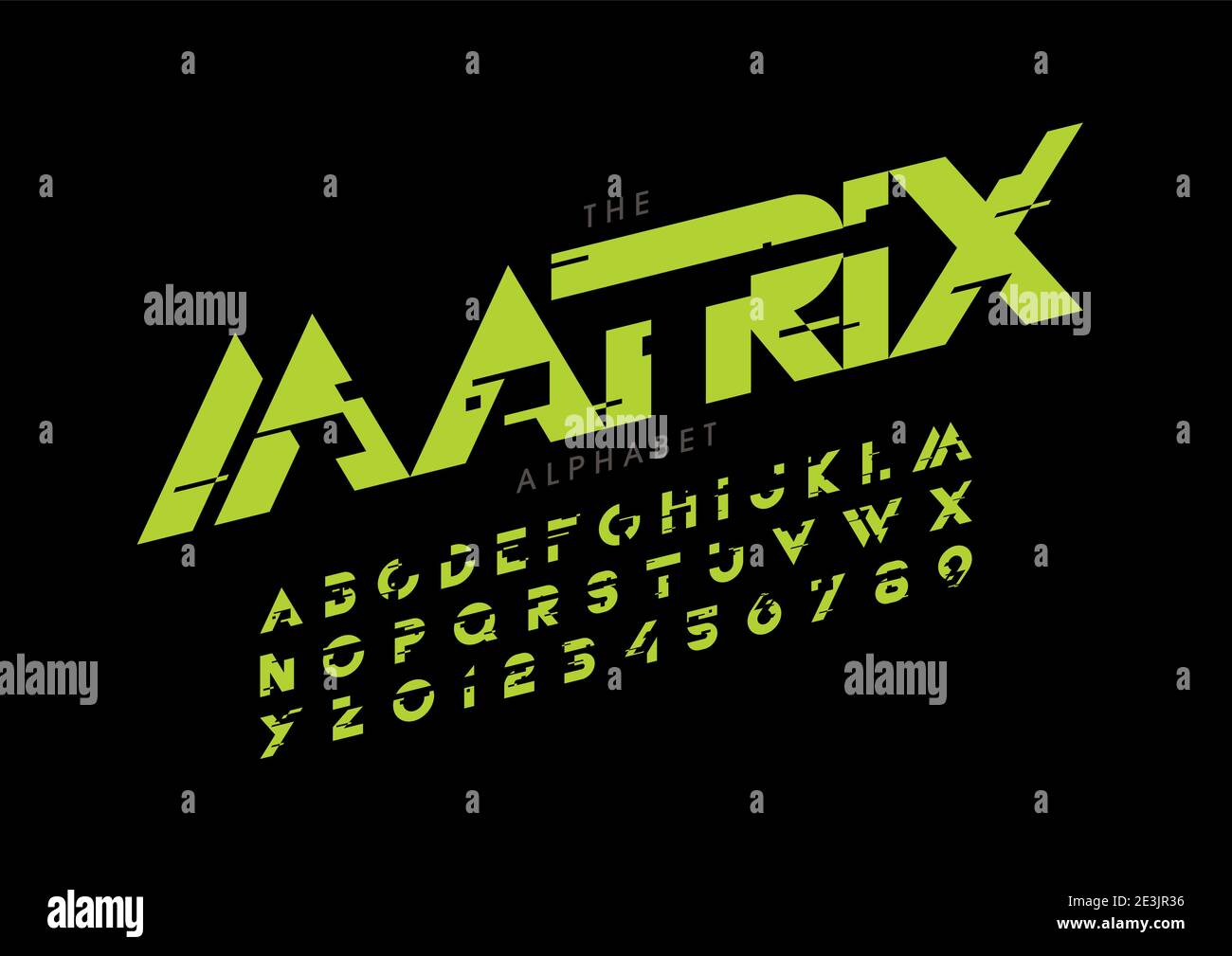 Vector of stylized alphabet and font Stock Vector Image & Art - Alamy