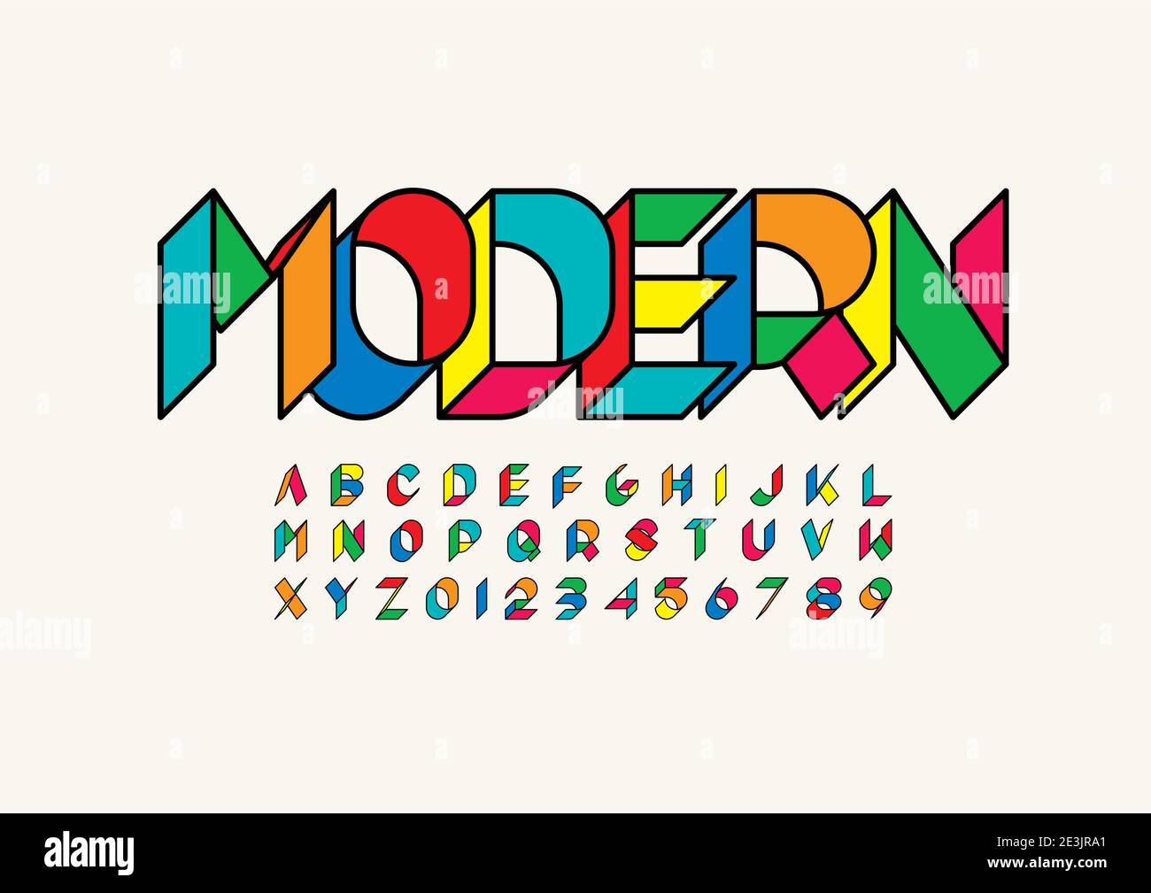 Vector of stylized alphabet and font Stock Vector Image & Art - Alamy