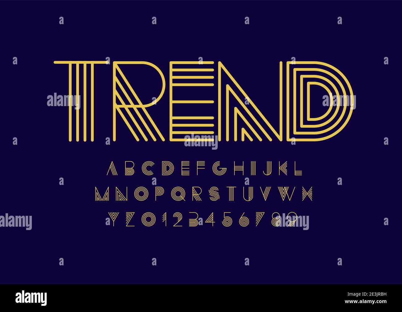 Vector of stylized alphabet and font Stock Vector Image & Art - Alamy