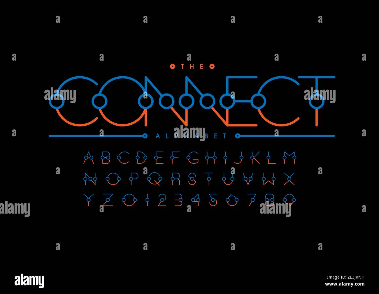 Vector of stylized alphabet and font Stock Vector Image & Art - Alamy