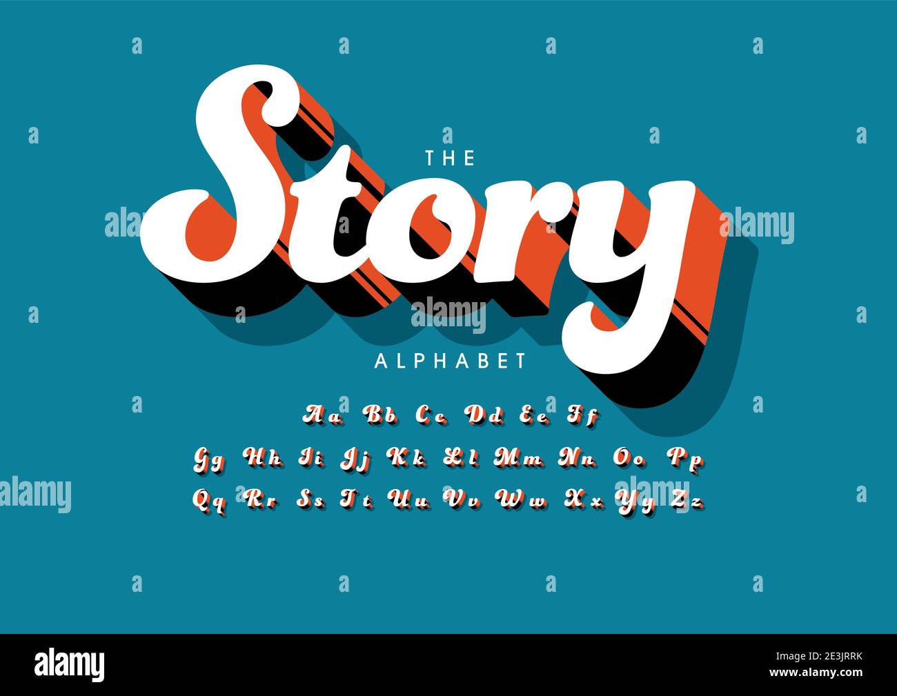 Vector of stylized alphabet and font Stock Vector Image & Art - Alamy