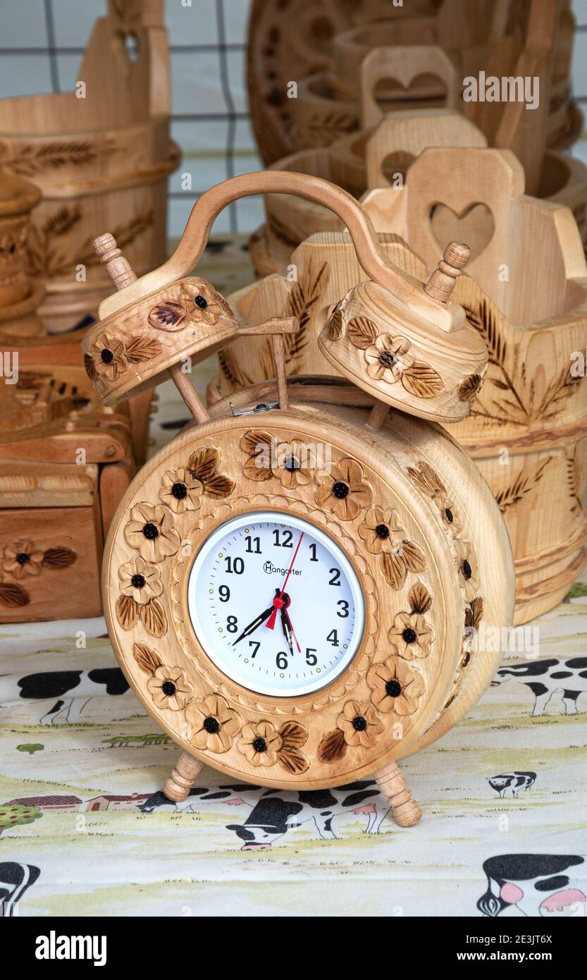 Hand carved clocks hi-res stock photography and images - Alamy