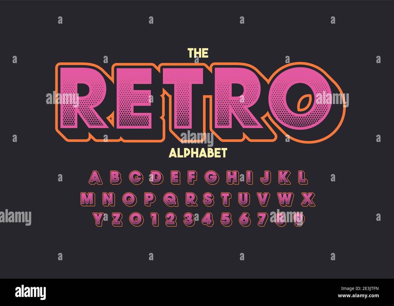 Vector of stylized alphabet and font Stock Vector Image & Art - Alamy