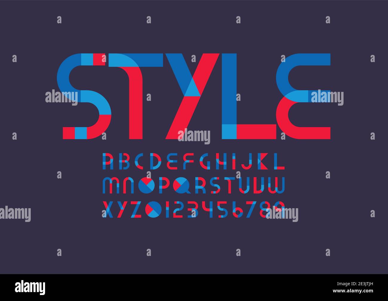 Vector of stylized alphabet and font Stock Vector Image & Art - Alamy