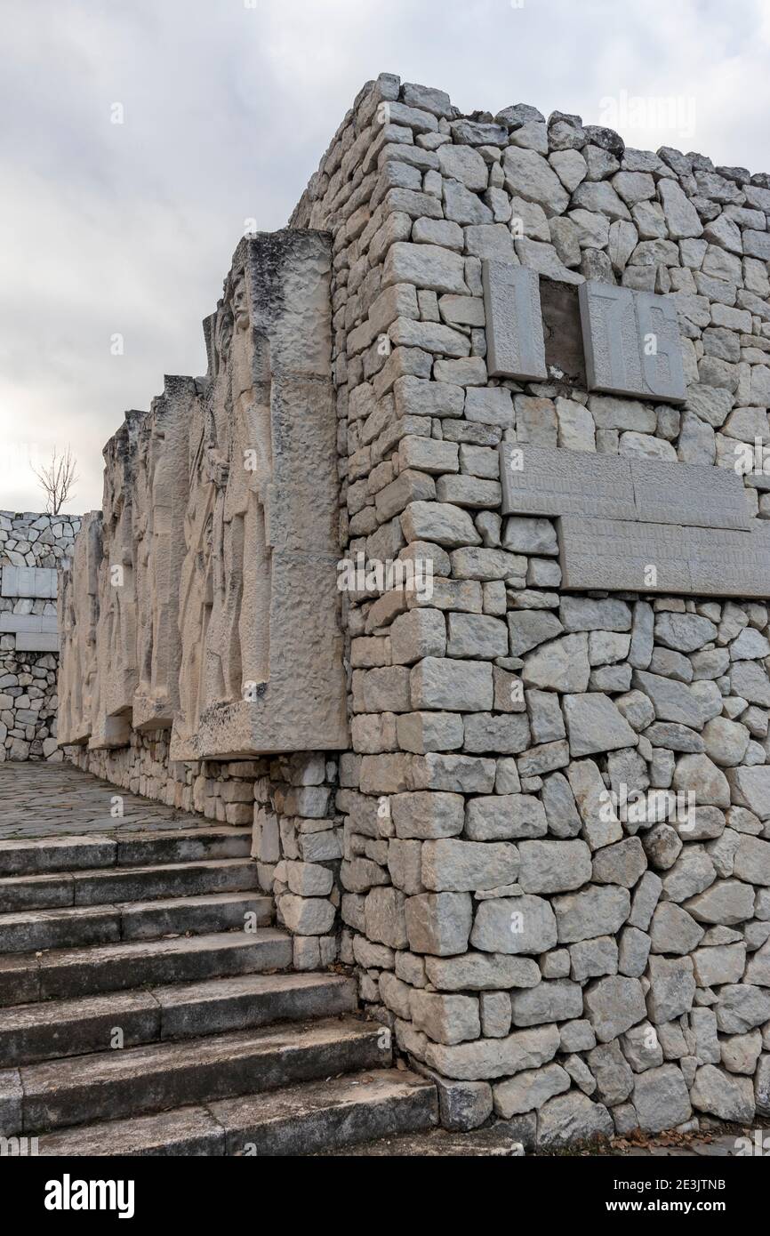 Monument Of The Three Generations near town of Perushtitsa, Plovdiv ...