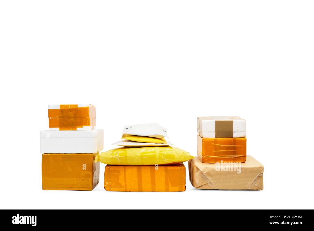 Post office packages Cut Out Stock Images & Pictures - Alamy