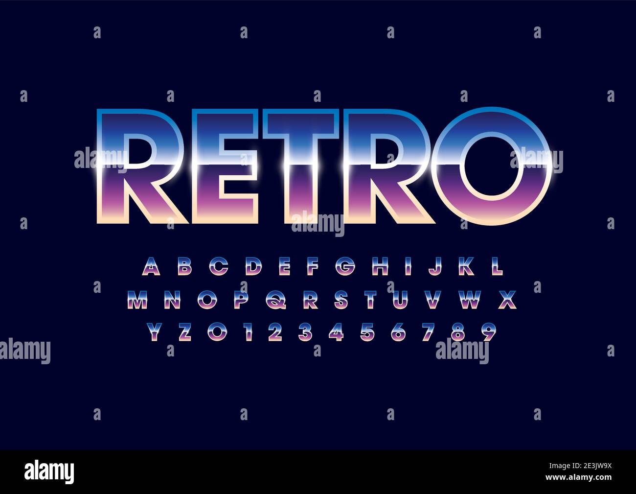 Vector of stylized alphabet and font Stock Vector Image & Art - Alamy