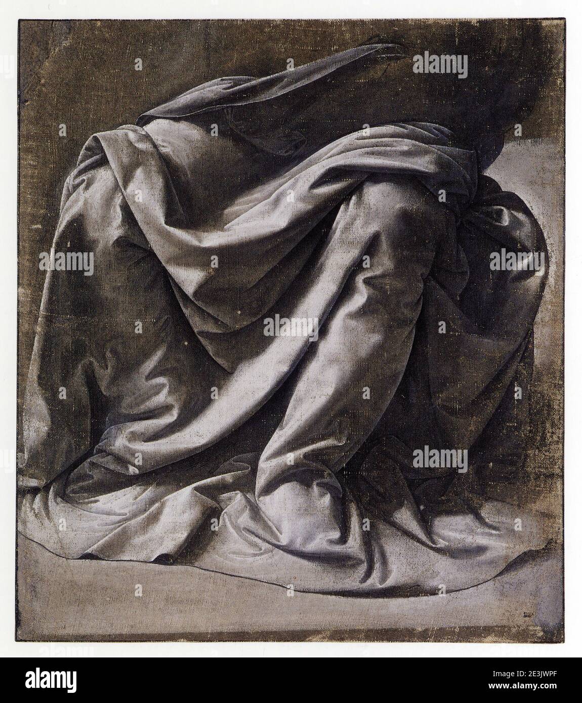 LEONARDO DA VINCI. DRAPERY FOR A SEATED FIGURE Stock Photo - Alamy