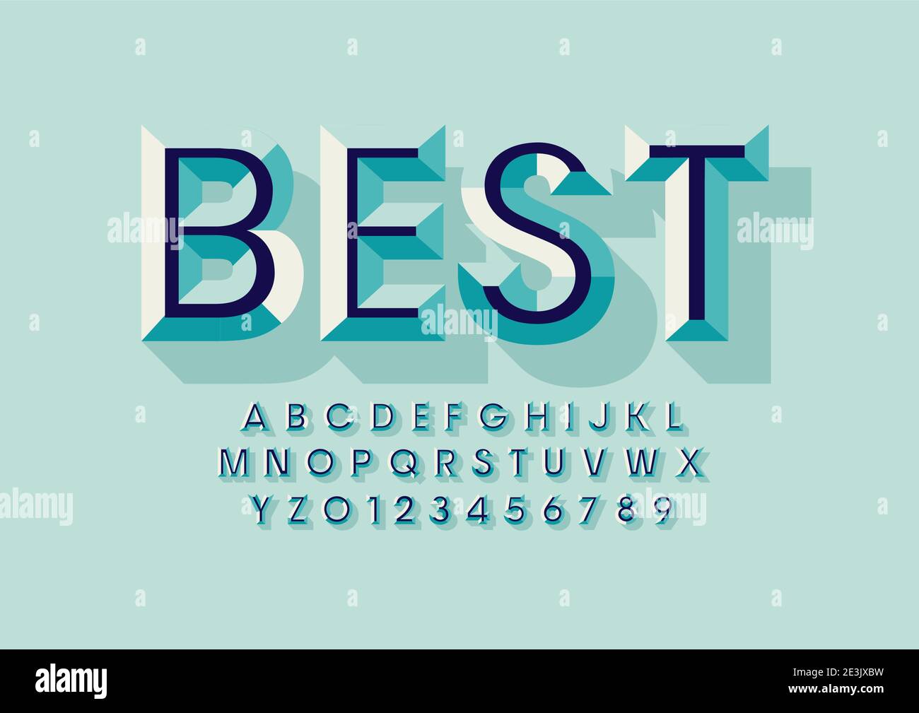 Vector of stylized alphabet and font Stock Vector Image & Art - Alamy