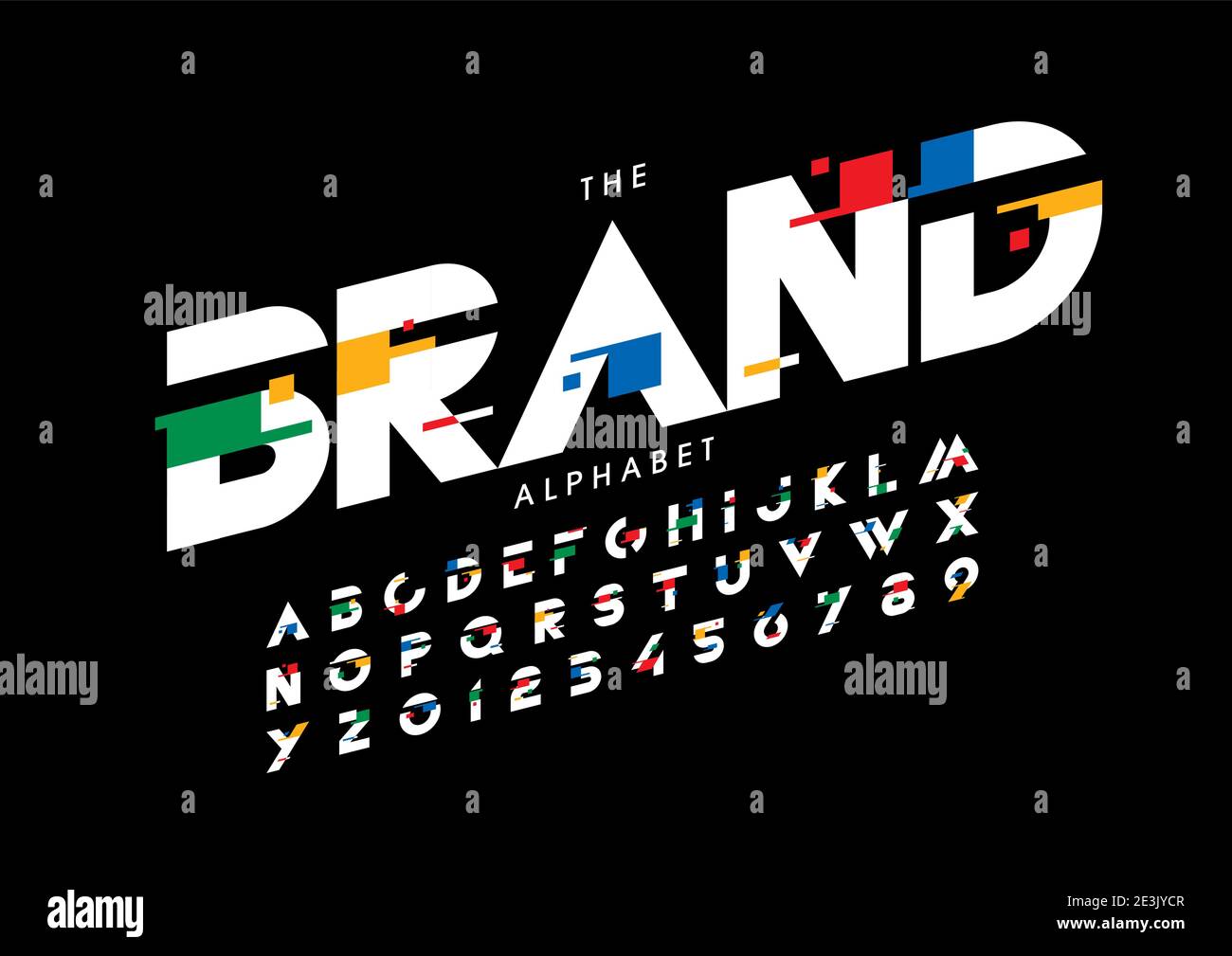 Vector of stylized alphabet and font Stock Vector Image & Art - Alamy