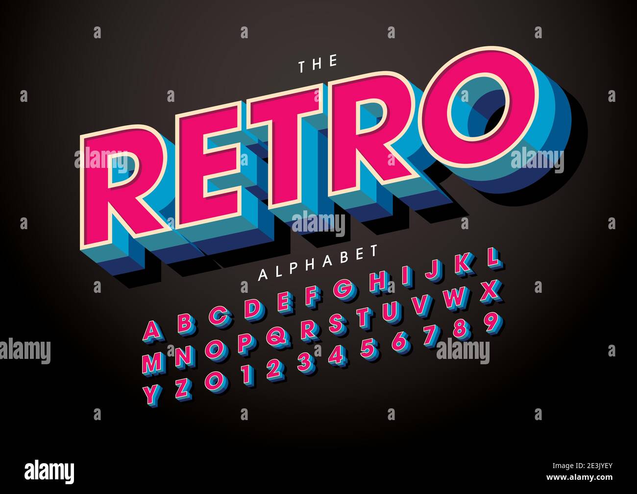 Vector of stylized alphabet and font Stock Vector Image & Art - Alamy