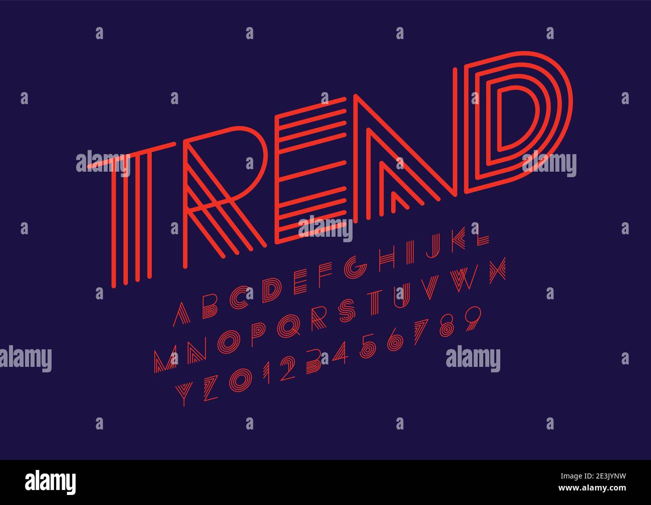 Vector of stylized alphabet and font Stock Vector Image & Art - Alamy