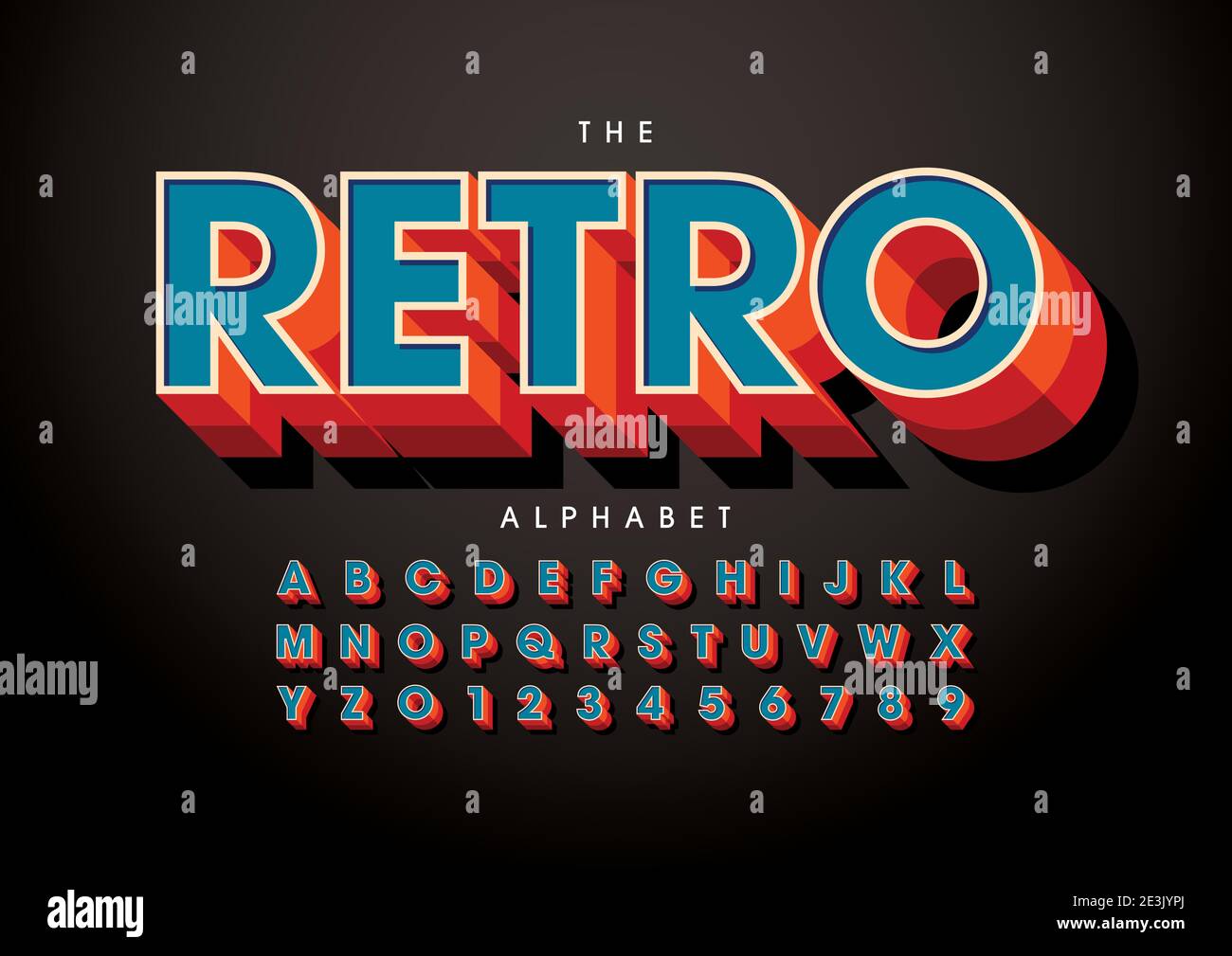 Vector of stylized alphabet and font Stock Vector Image & Art - Alamy