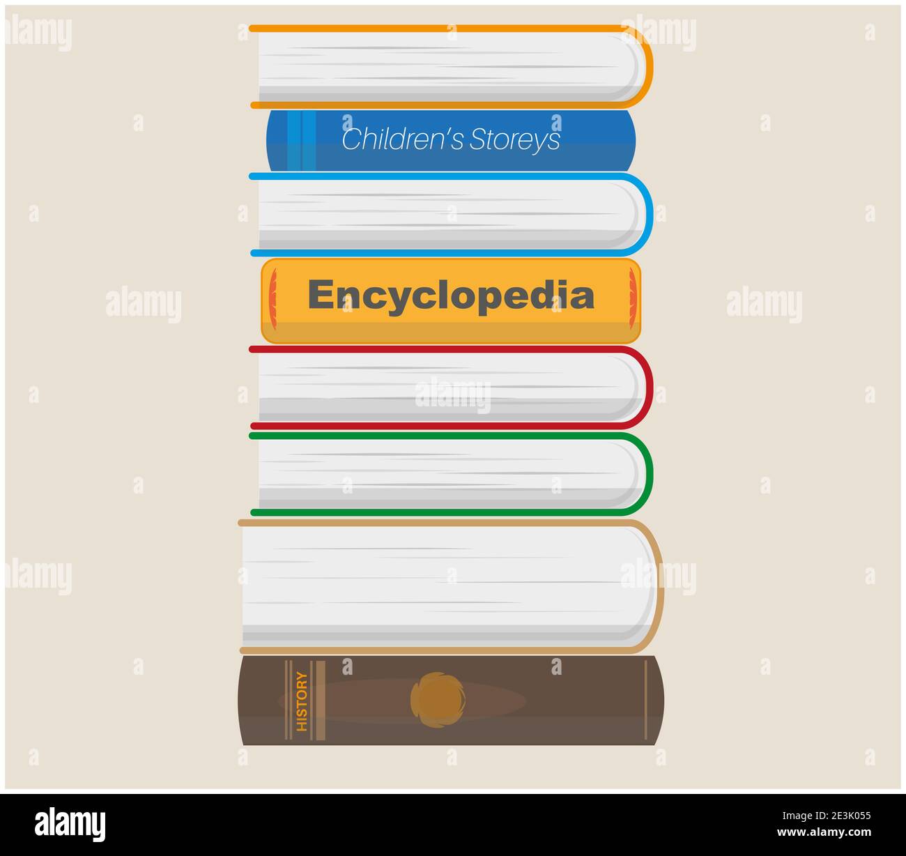 Pile of Books vector illustration on a light background Stock Vector Image & Art - Alamy