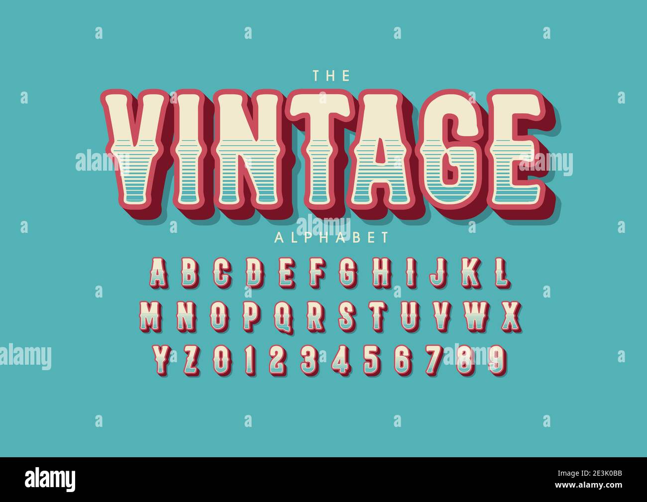 Vector of stylized alphabet and font Stock Vector Image & Art - Alamy