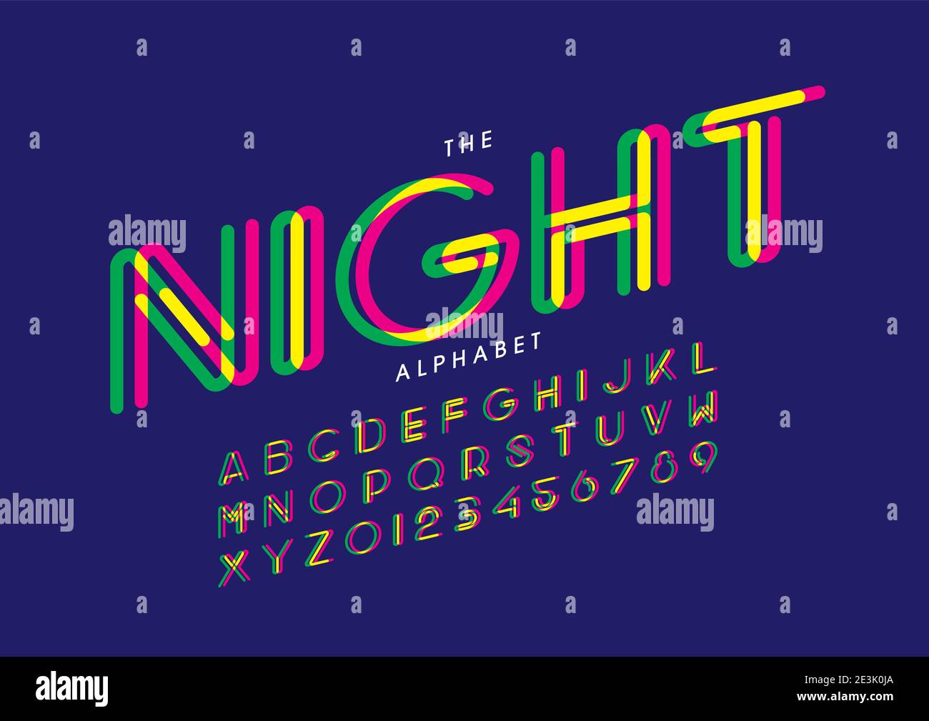 Vector of stylized alphabet and font Stock Vector Image & Art - Alamy