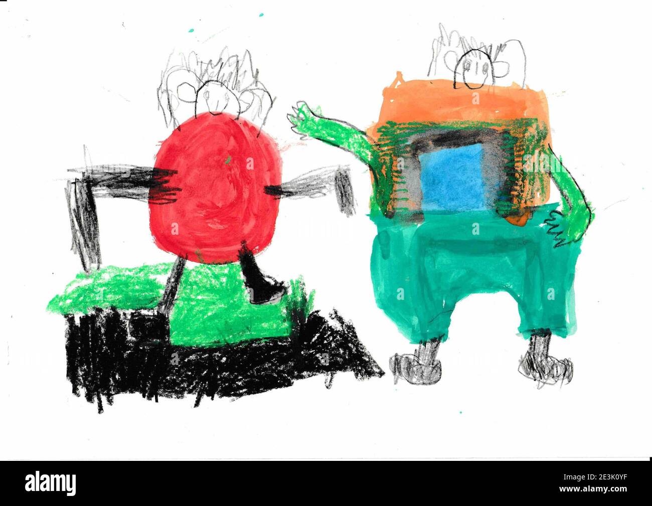 Funny people. Artwork Stock Photo - Alamy