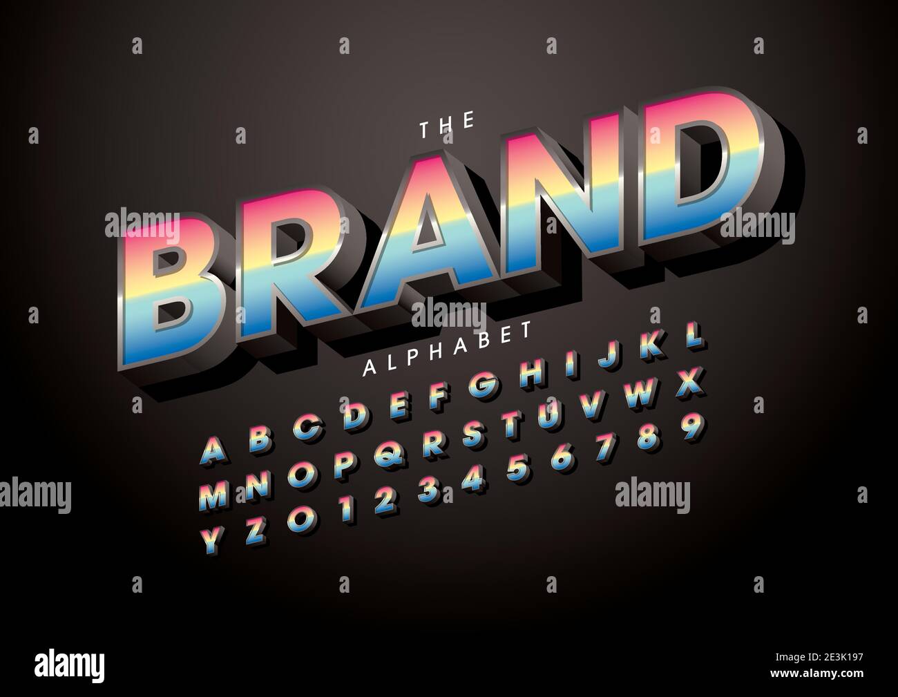 Vector of stylized alphabet and font Stock Vector Image & Art - Alamy