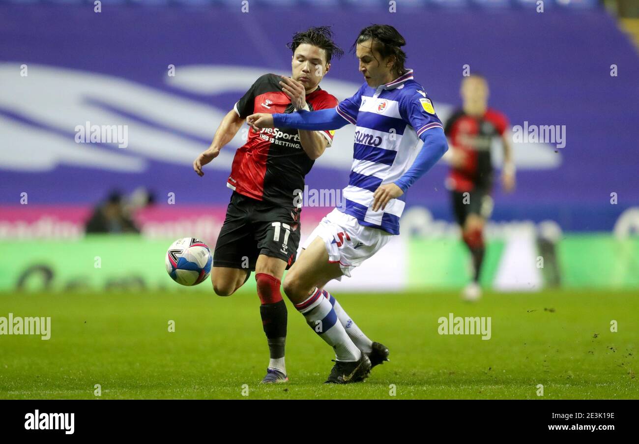 Coventry City's Callum O'Hare (left) and Reading's Tom McIntyre (right ...