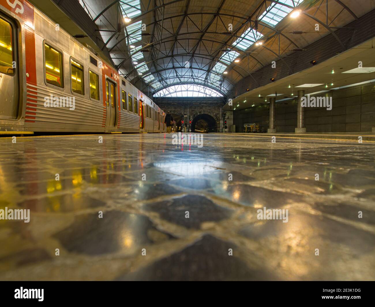 Lisbon, Portugal - Jan 2018: Interior of Rossio Train Station, Rossio ...