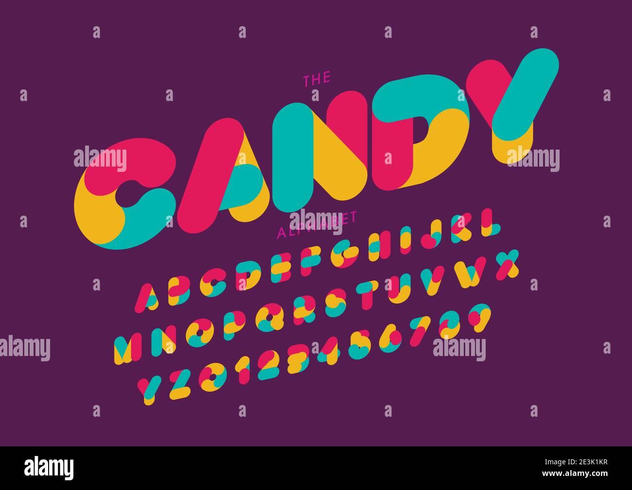 Vector of stylized alphabet and font Stock Vector Image & Art - Alamy