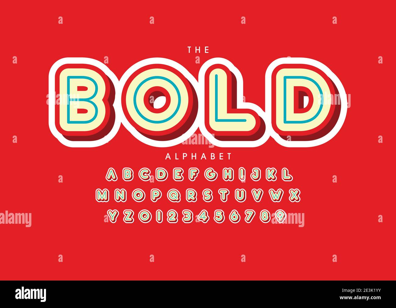 Vector of stylized alphabet and font Stock Vector Image & Art - Alamy