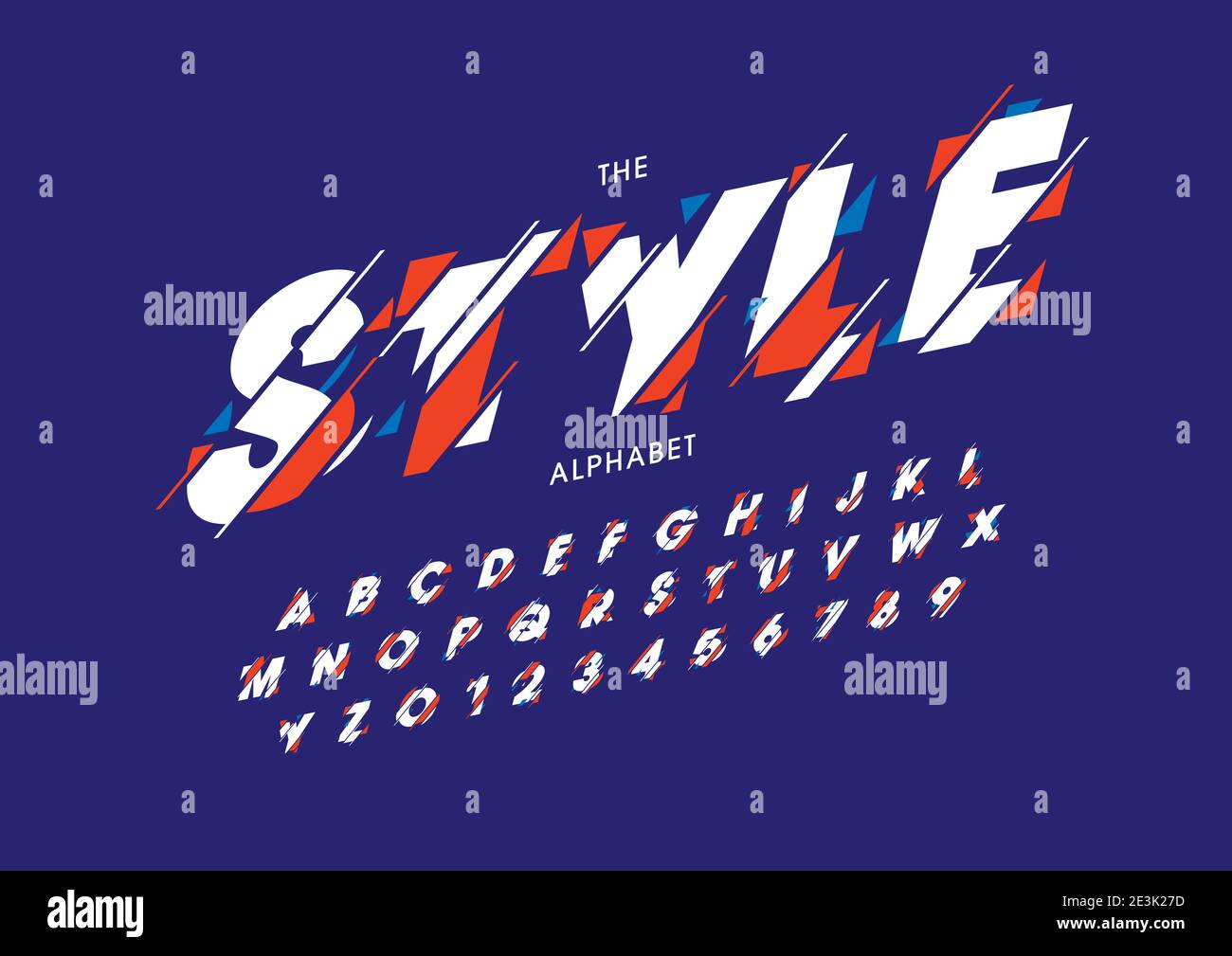 Vector of stylized alphabet and font Stock Vector Image & Art - Alamy