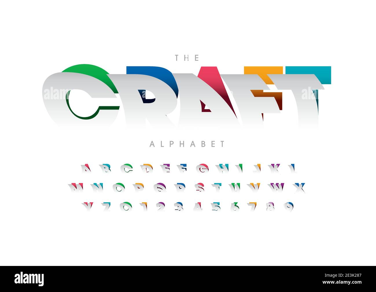 Vector of stylized alphabet and font Stock Vector Image & Art - Alamy