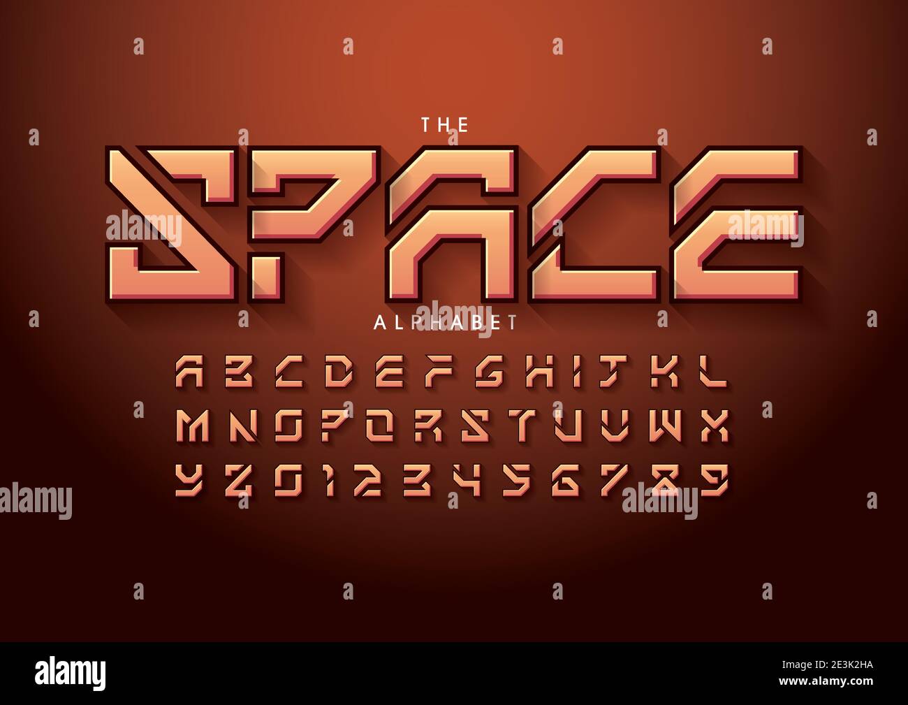 Vector of stylized alphabet and font Stock Vector Image & Art - Alamy