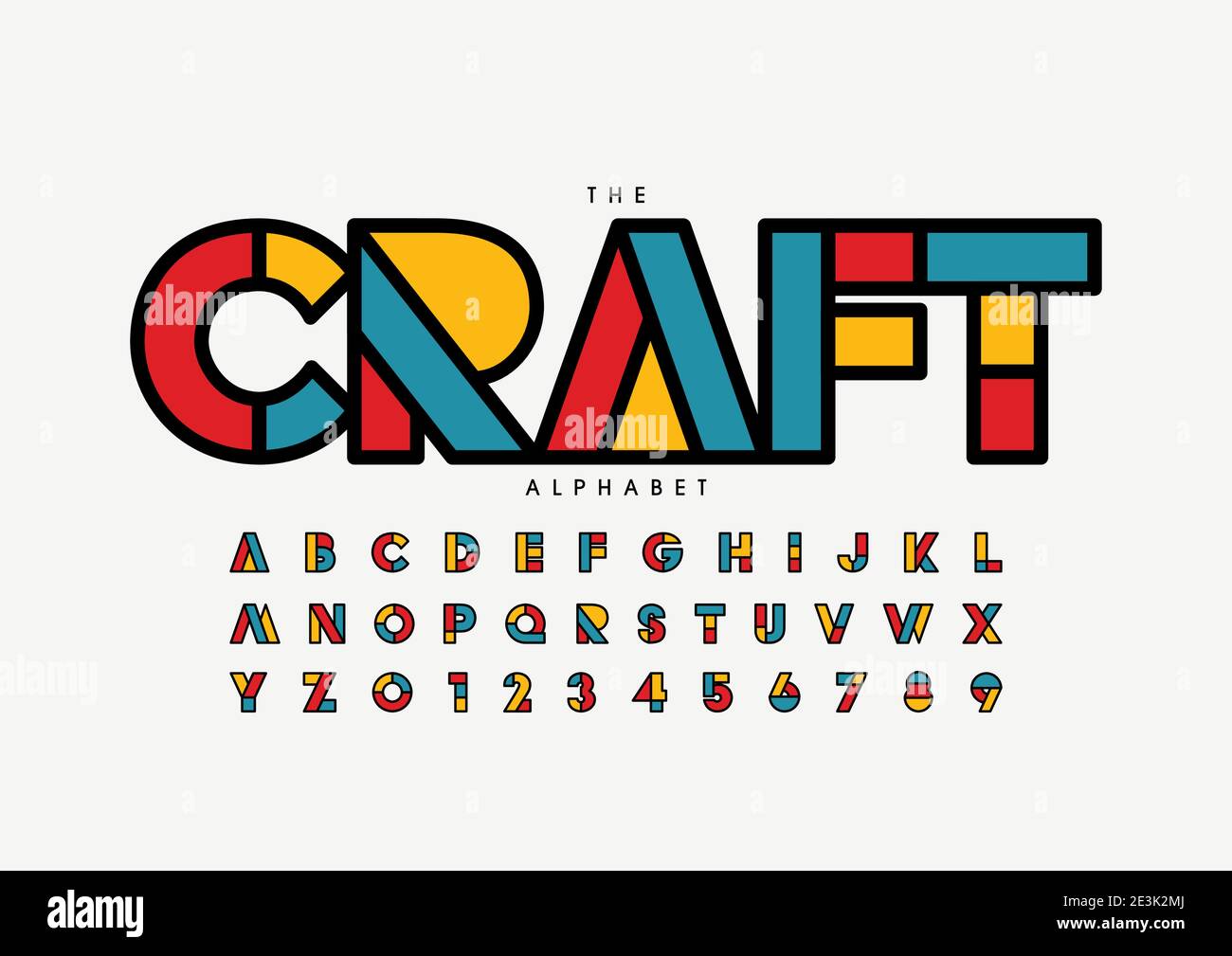 Vector of stylized alphabet and font Stock Vector Image & Art - Alamy