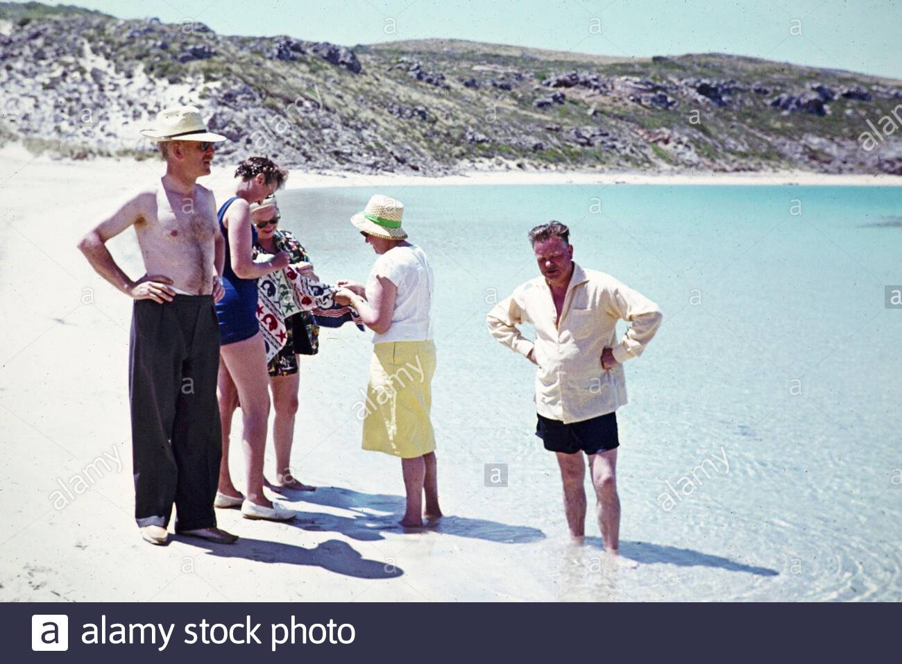 Beach Holiday 1960s High Resolution Stock Photography and Images - Alamy