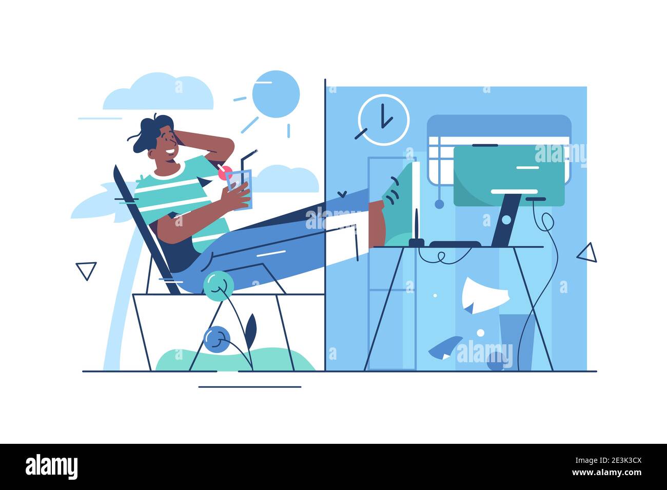 Workspace network Stock Vector Images - Alamy