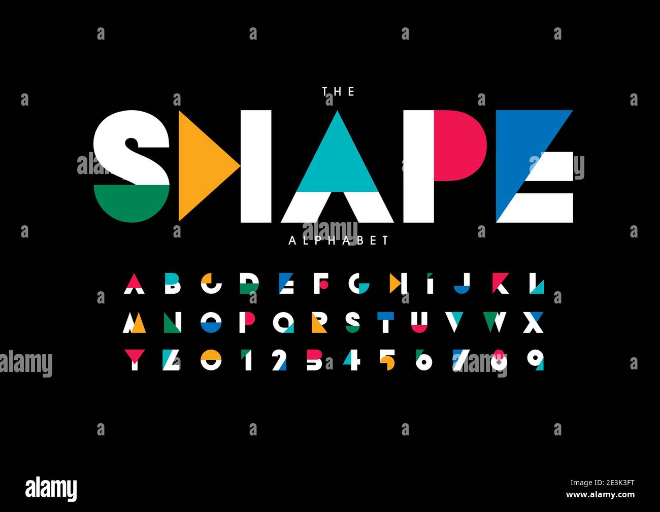 Vector of stylized alphabet and font Stock Vector Image & Art - Alamy