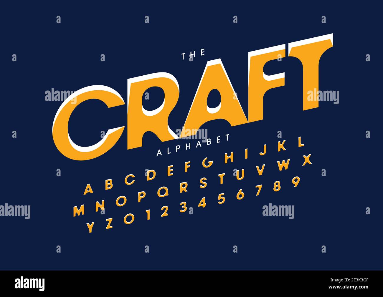 Vector of stylized alphabet and font Stock Vector Image & Art - Alamy