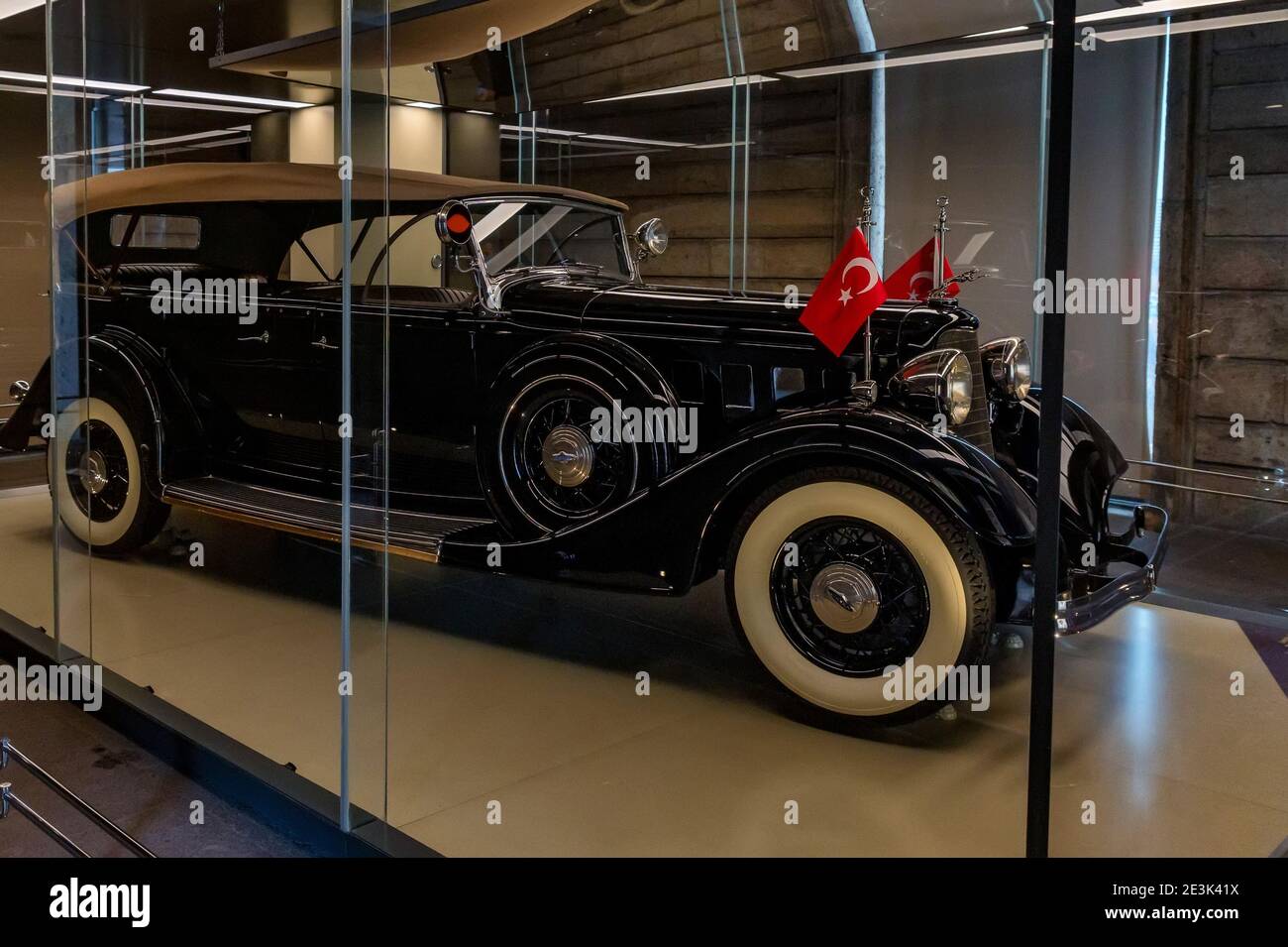ISTANBUL, TURKEY - 14 DECEMBER 2020: personal auto of Mustafa Kemal ...