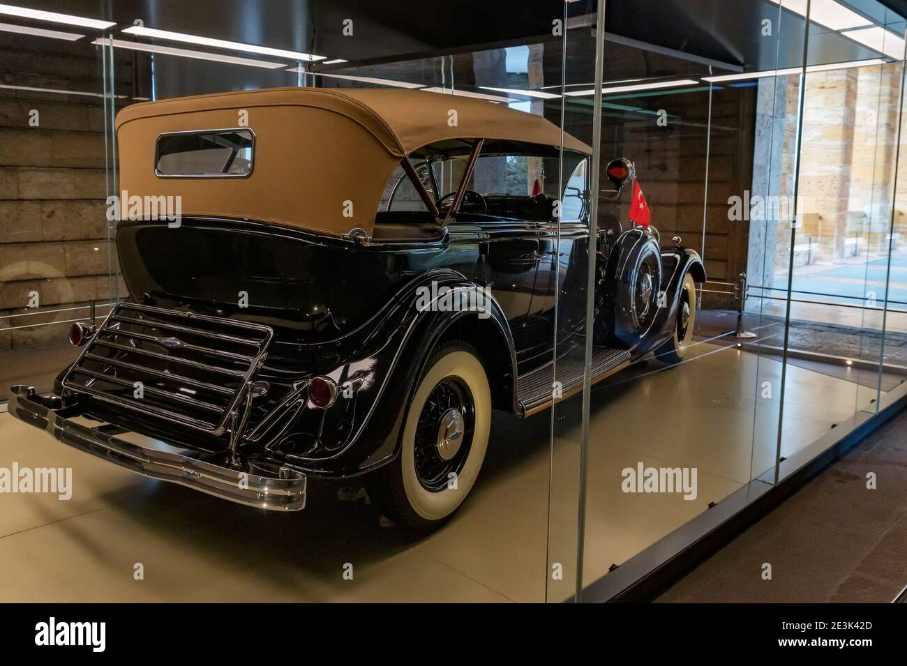 ISTANBUL, TURKEY - 14 DECEMBER 2020: personal auto of Mustafa Kemal ...