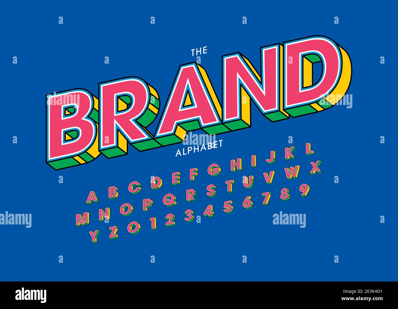 Vector of stylized alphabet and font Stock Vector Image & Art - Alamy