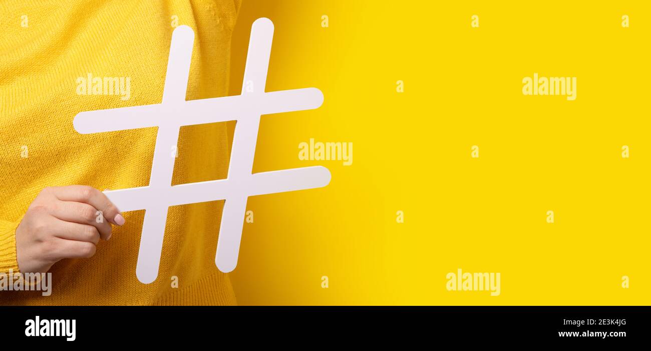 Social media concept, closeup of human hand holding and showing large ...