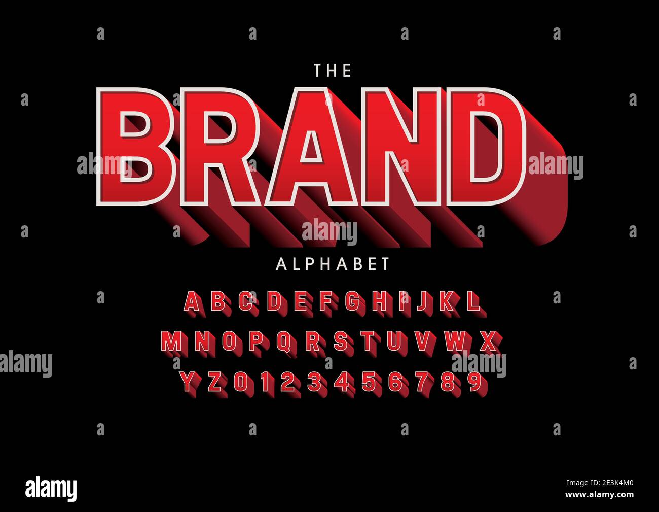 Vector of stylized alphabet and font Stock Vector Image & Art - Alamy